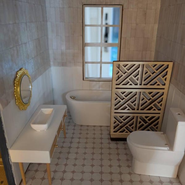 Dollhouse Printable Tile and Flooring | Starry Neutral Collection | Set ...