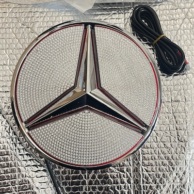 Illuminated LED Light Front Grille Star Emblems Badge Mercedes Benz ...