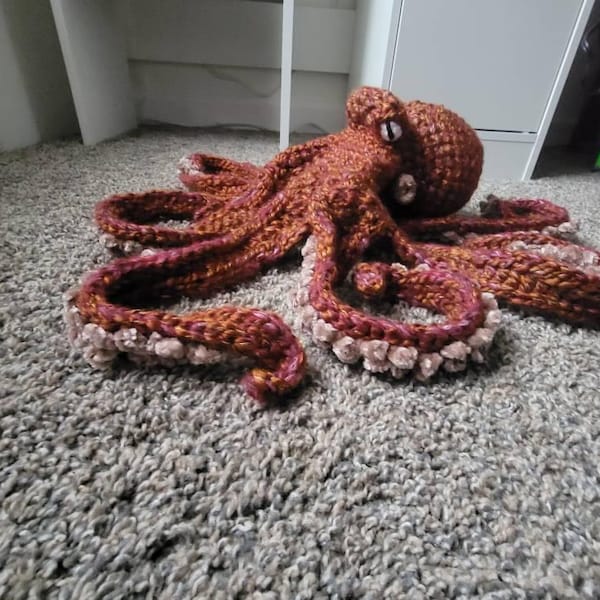 Crochet Pattern Realistic Cuttlefish-amigurumi Cuttlefish-stuffed ...