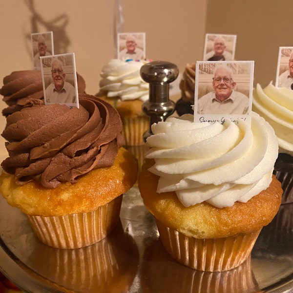 Edible Photo Cupcake Topper, Edible Image, Edible Photo, Wedding ...