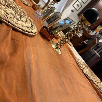 Orange, Terracotta, Rust Cheesecloth Table Runners, Boho, Gauze Wedding ...