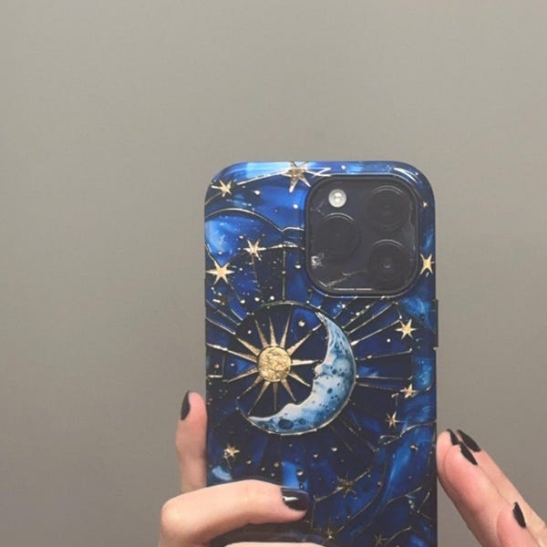 Stained Glass Phone Case Ocean Waves Colorful Sun Art Nature Inspired ...