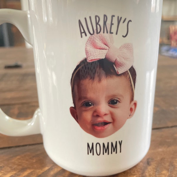 Custom Baby Photo Mug, Customized Photo Mug, Face Mug, Custom Photo Mug ...
