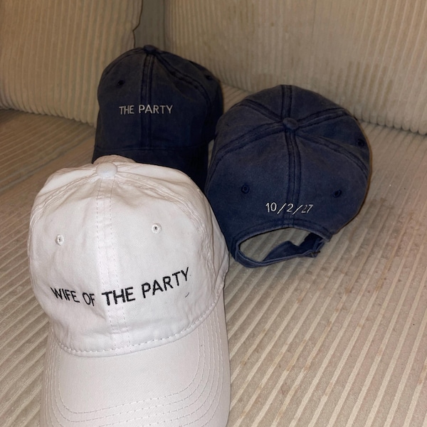 Embroidered Bride Squad Hats, Custom Wedding Party Baseball Caps ...