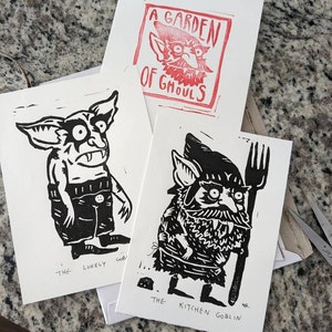 The Kitchen Goblin, Goblin Print, Kitchen Print, Weird Wall Art, Occult ...