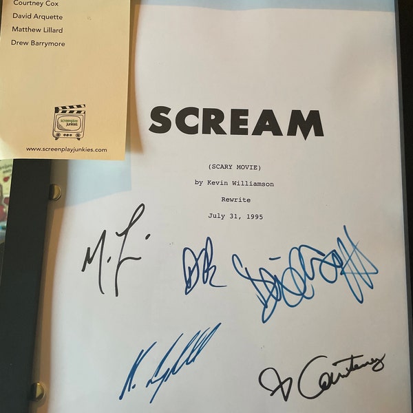 Scream Movie Horror Movie Script Original Full Screenplay - Etsy