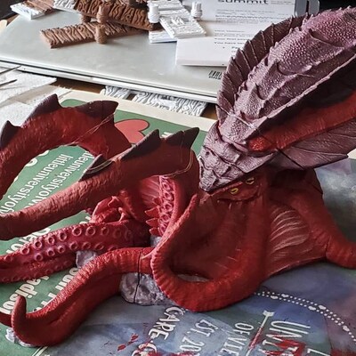 Kraken Mini Dnd Wargaming Mini RPG Monster Character Fantasy Figure 28 ...