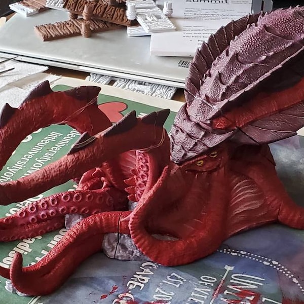 Kraken Mini | Dnd Wargaming Mini | RPG Monster Character | Fantasy ...