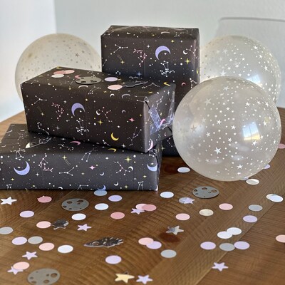 Two the Moon Confetti Space Confetti Girl Second Birthday Two the Moon ...