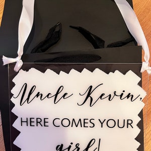 Nephew Ring Bearer Sign Niece Flower Girl Sign Uncle Here - Etsy