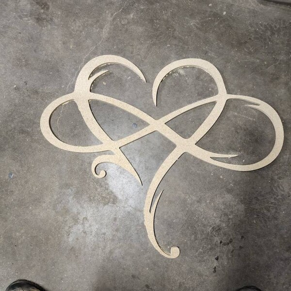 Infinity Heart 4 Designs Art Laser Cut Svg Dxf Pdf Engraving Decal ...