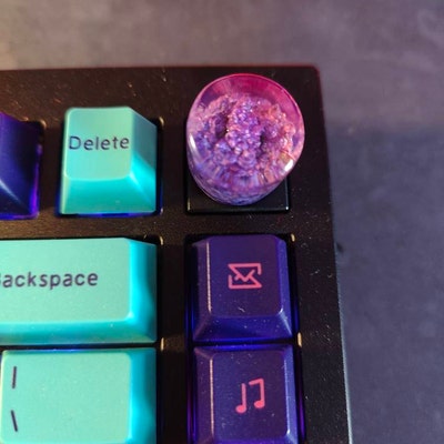 Backlit Arrow Flower Keycap, Pink Keycap, Dry Flower Backlit Keycaps ...