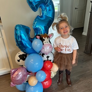 Three I E I O Birthday Shirt, 3rd Birthday Farm Birthday Shirt, Three ...