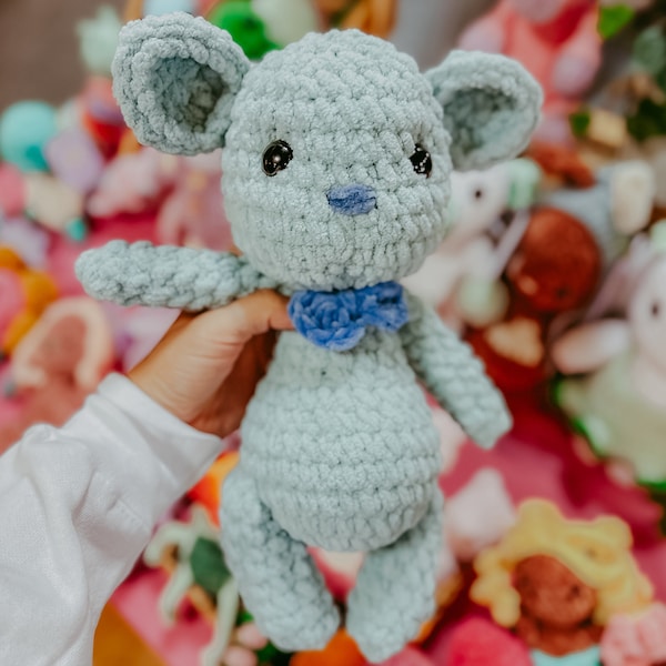 BUNDLE Nibbles the Mouse + Bitty / LOW SEW Crochet Pattern / Crochet ...