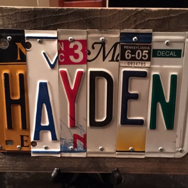 Custom Graduate and Year College Name Sign | Custom License Plate Sign ...