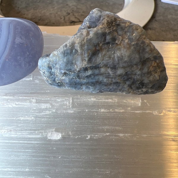 Beautiful Chunk of Pure Raw Blue Quartz Crystal - Etsy