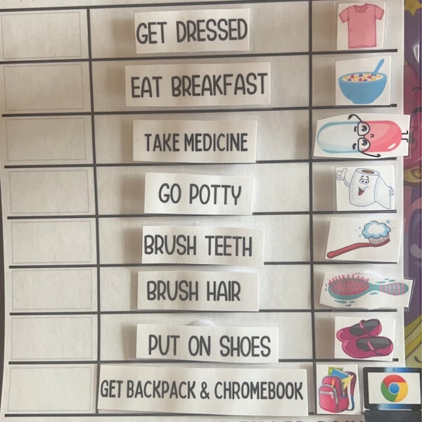 Kids Morning / Bedtime Routine Charts, Cute Printable Checklist ...
