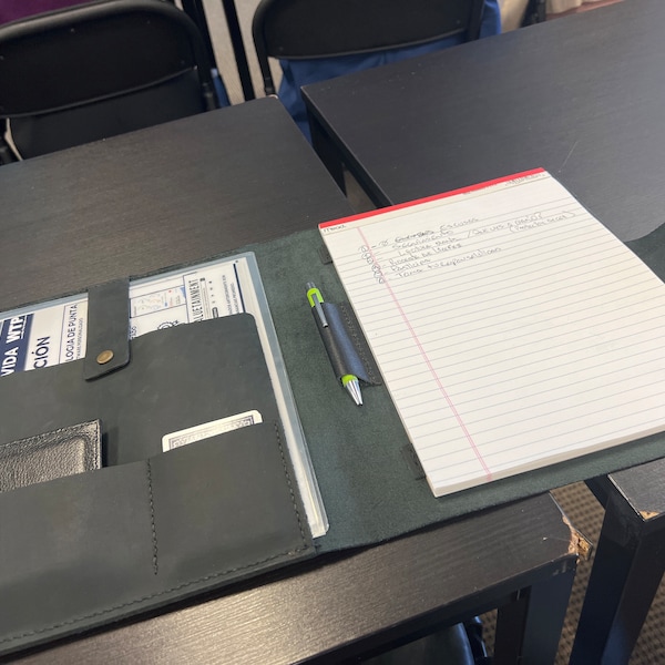 Personalized Leather Portfolio, 8.5 X 11 Padfolio, A4 Letter Size ...