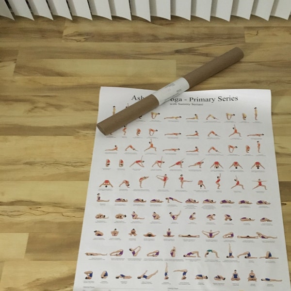 Yoga Poster Yoga Printable Chart Downloadable Yoga Poses and Their ...
