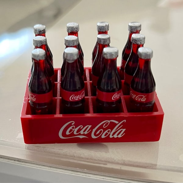 Miniature Coke Bottles Doll House Accessories 1:12 Dollhouse Miniature ...