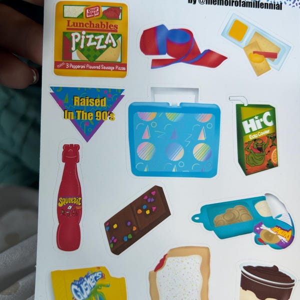 90's Rainbow Kitten, 90's Aesthetic, 90's Stickers, Retro Stickers ...