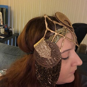 Millennium Fuge Force Armor Crown Head Gear Futuristic Headdress Helmet ...