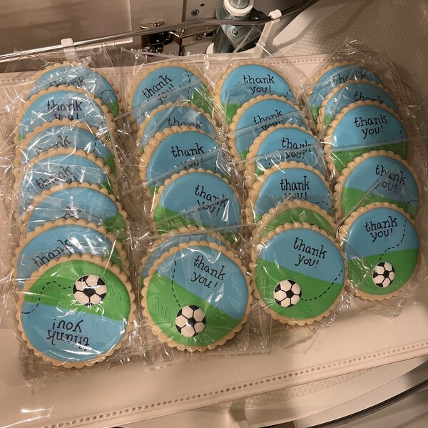 Personalized Soccer Cookies - Etsy