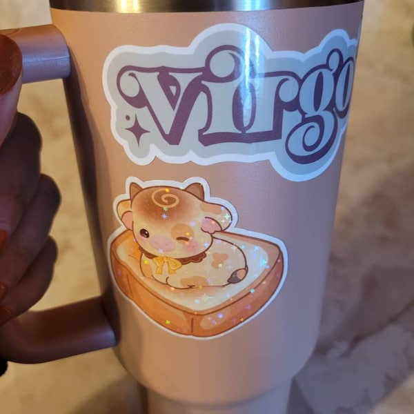 Dessert Cow Stickers, Cute Cow Vinyl Stickers, Cute Farm Animal ...