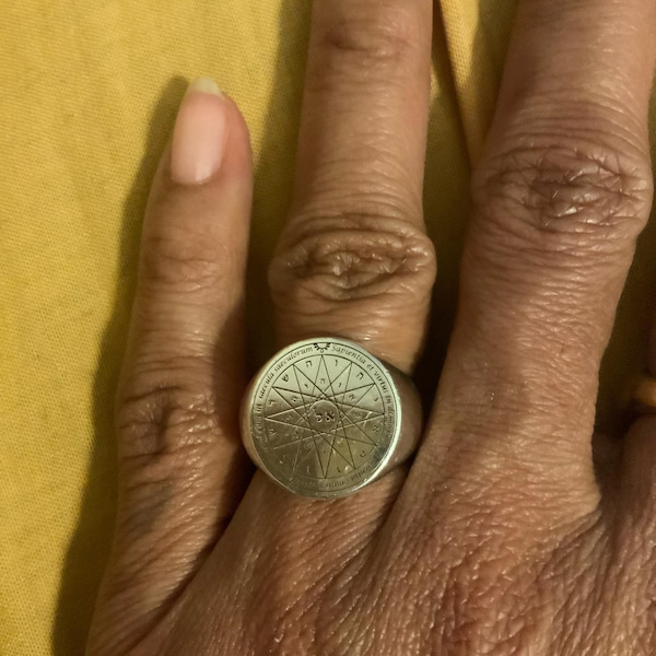 Seal of Solomon Magic Ring Goetia Amulet Witchcraft Talisman for ...