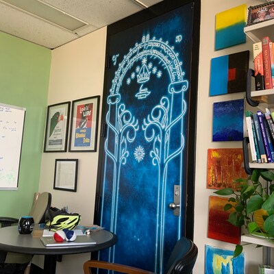 Magic Gates Peel & Stick Door Mural Fantasy Wrap Removable Cling ...