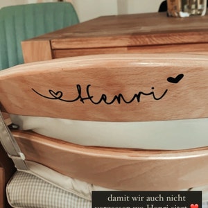 High Chair Stickers Name Stickers Individual | Etsy