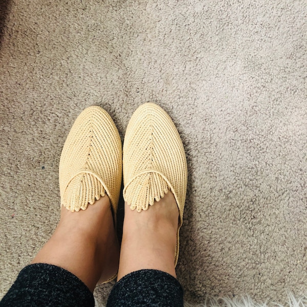 Moroccan Handmade Shoes Made of Natural Raffia, and Soles Real Leather ...
