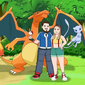 Custom POKEMON Character Portrait From Photo DIGITAL COPY - Etsy