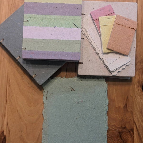 10 Assorted Colors of Handmade Recycled Paper Envelopes, Available in ...