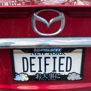 PURPLE Stay Safe Plate Frame - Etsy