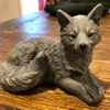Fox Statue, Fox Sculpture, Concrete Fox Figure, Small Concrete Statues ...