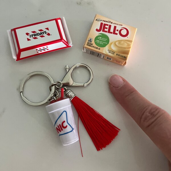 Mini Pizza Keychain, Mini Pizza, Mini Food Keychain, Mini Pizza ...