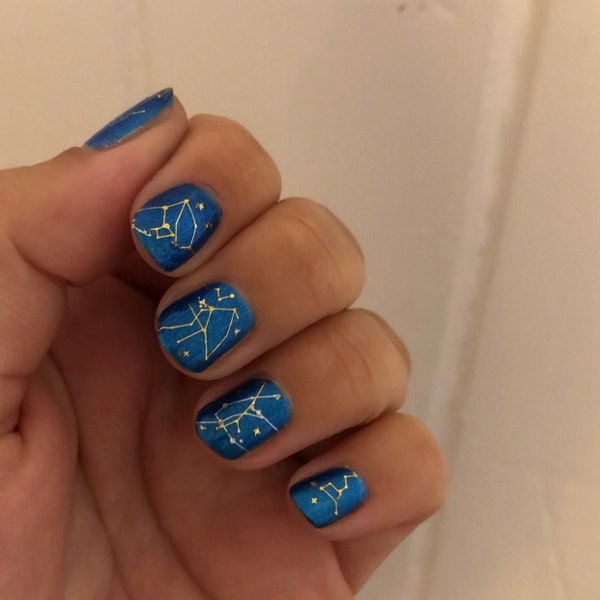 Constellation Waterslide Nail Decals | DIY Nail Art | Celestial Nail ...