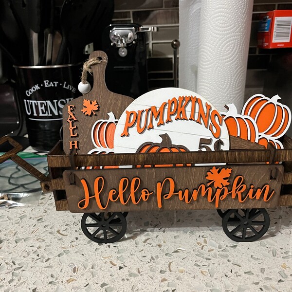 Cozy Fall Vibes: Interchangeable Shelf Sitter Inserts for Autumn Home ...