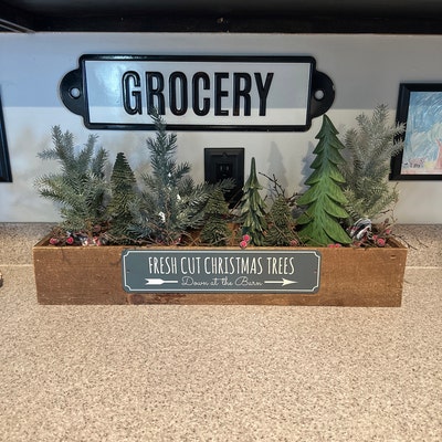 Christmas Tree Sign, Fresh Cut Trees Sign, Tree Farm Decor, Tree Farm ...