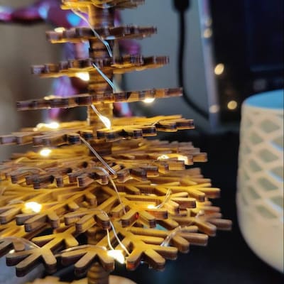 DIY 3D Christmas Tree With LED Lights Warm&cozy Christmas Look, Set of ...