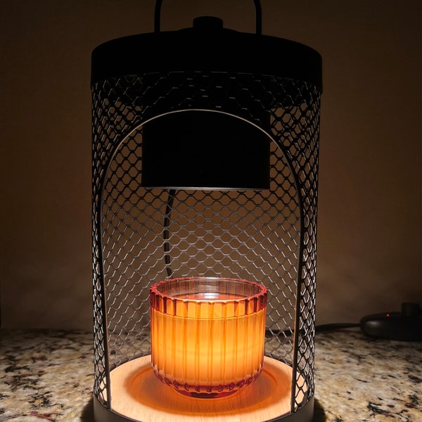 LUXGARDEN Candle Warmer Lamp With Timer and Dimmer Candle Lamp Top Down ...