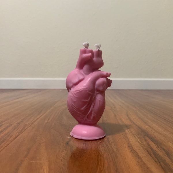 Anatomical Heart Shaped Candle: Custom Scent and Color, Soy Wax. Gothic ...