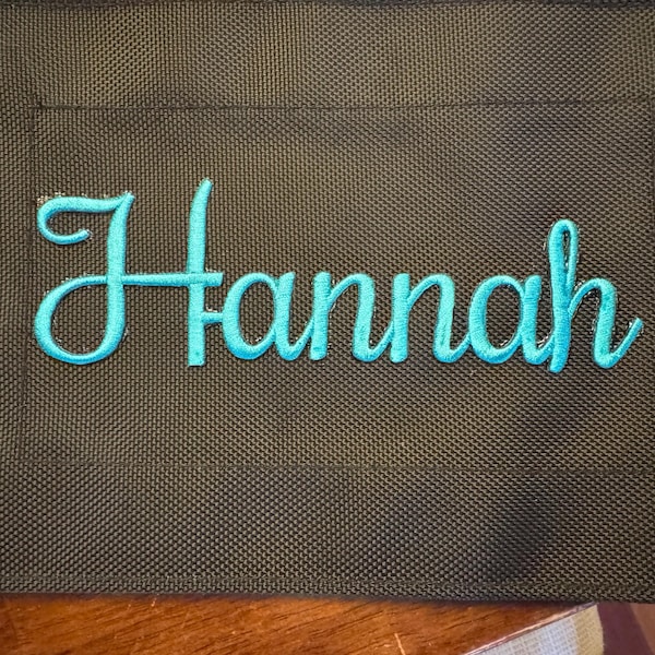 Custom Iron on Name Patch - Personalized Letter - Kids - Bride - Groom ...