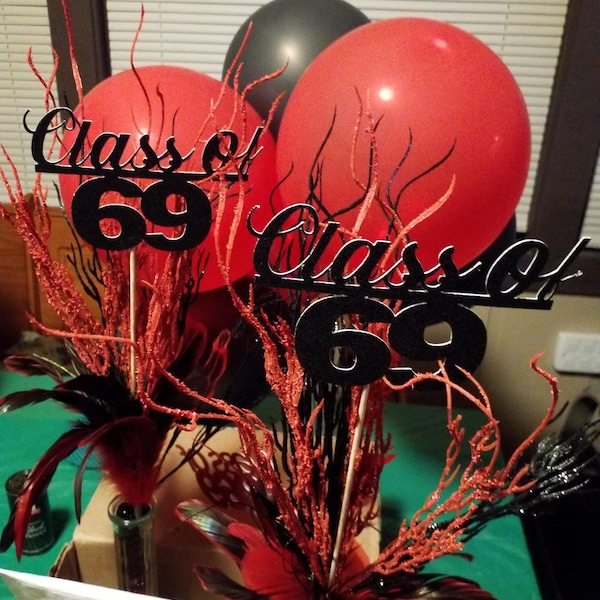 Class of 1969,class Reunion,centerpiece, 50 Years Class Anniversary ...