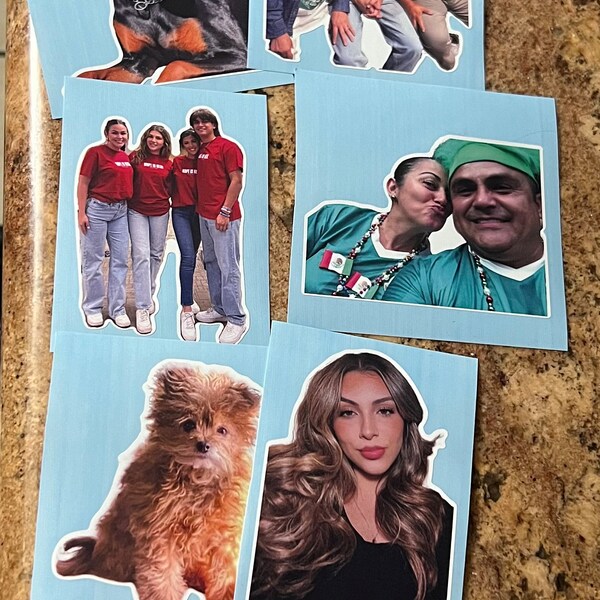 Photo Sticker, Family Photo Sticker, Custom Picture Sticker, Water ...