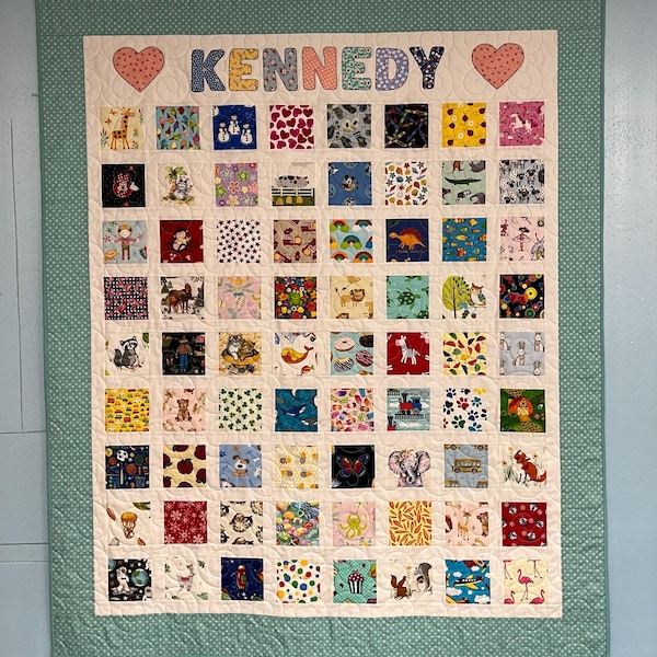 Personalized I-spy Quilt - Etsy