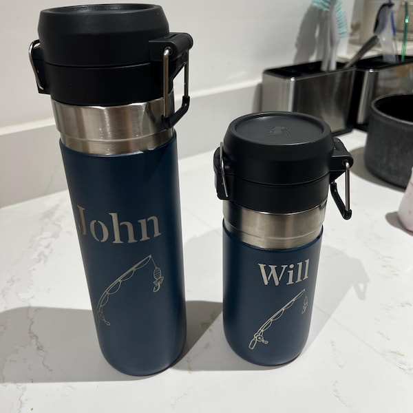 Custom Engraved YETI Bottle Ocean Theme With Shells & Whale Shark ...