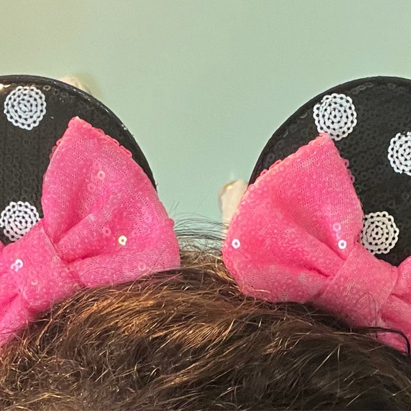 Minnie Ears Hair Clips, Mickey Ears, Mouse Ears Hair Clips, Mickey Ears ...