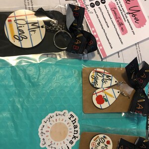 Personalized Custom Teacher Appreciation Dangle Earrings. Custom Made ...